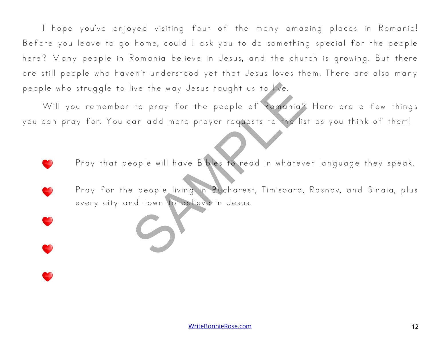 My Book About Romania with Cursive Copywork | Made By Teachers