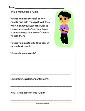 1st Grade Community Helpers Reading Comprehension | Made By Teachers