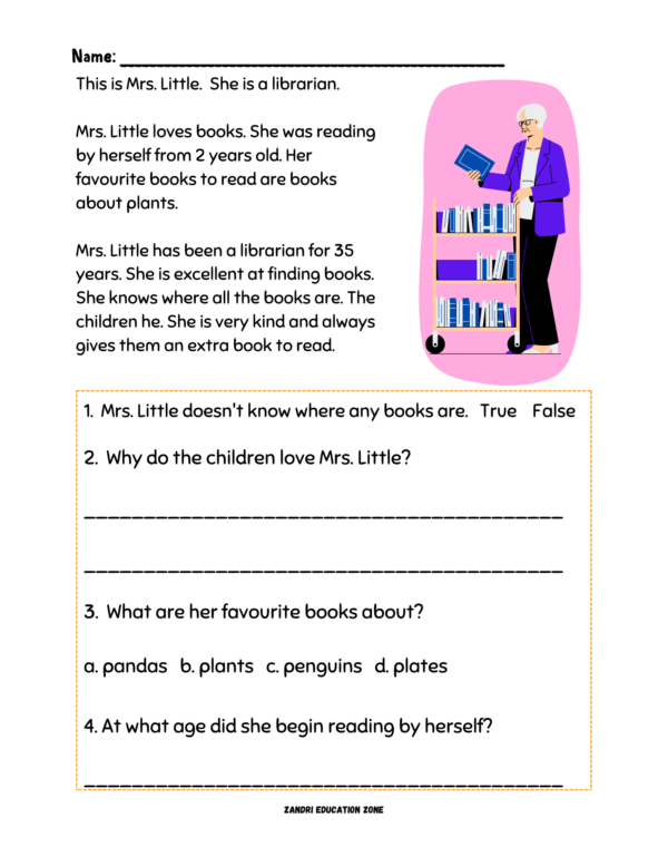 1st Grade Community Helpers Reading Comprehension | Made By Teachers