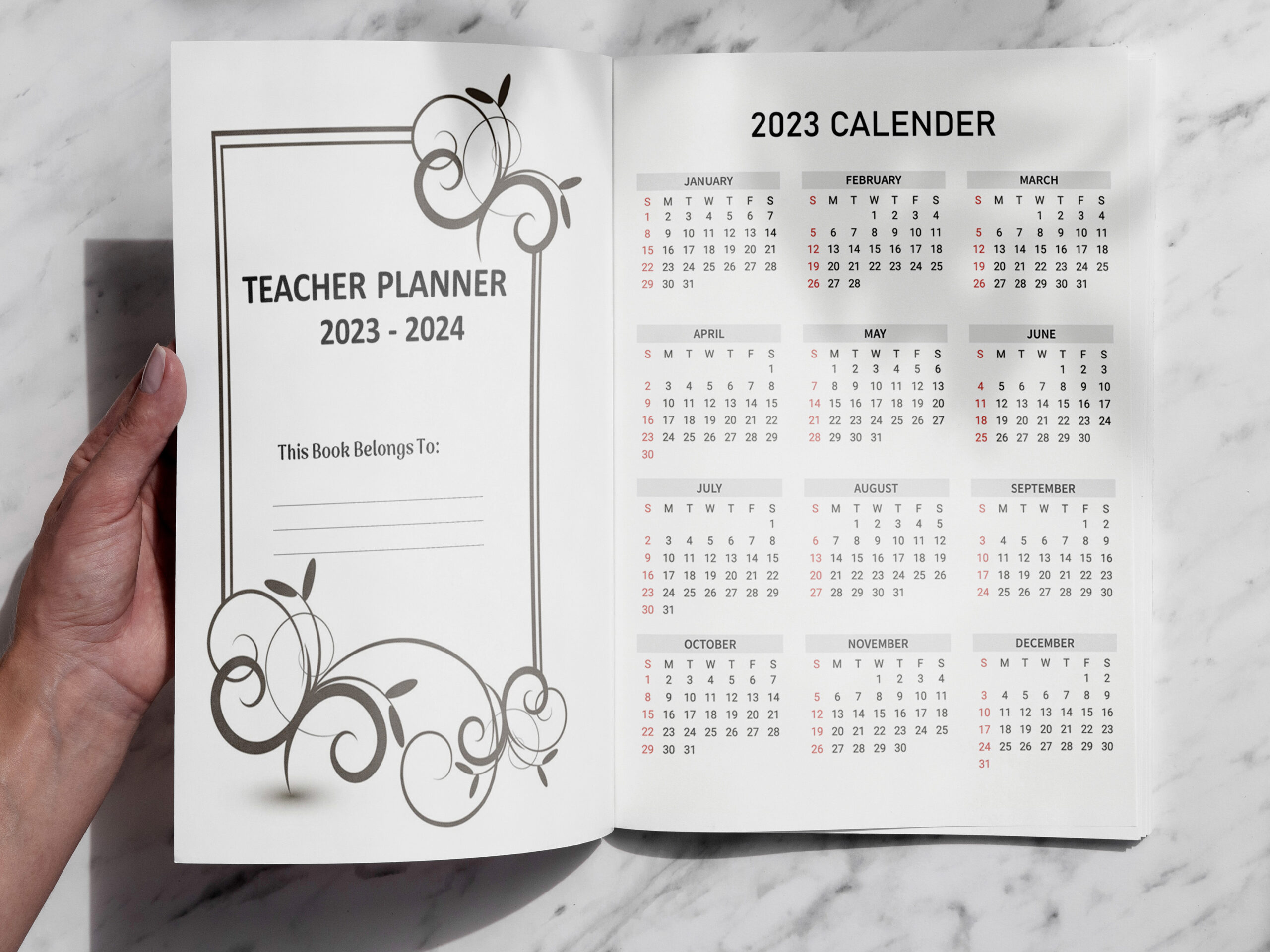 Teacher Lesson Planner 2023-2024 Vol.1 Weekly and Monthly | Made By ...