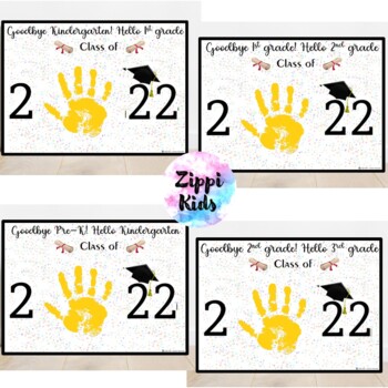 Graduation Handprint Keepsake Art, Graduation Certificate for Pre-k to ...