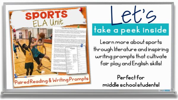 Sports and Fair Play Unit - Reading Activities, Prompts - Print and ...