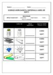 Science worksheets: Materials: Hard or Soft? | Made By Teachers