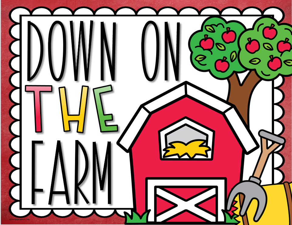 Back to School Door Display Bulletin Board Decoration Down on the Farm ...