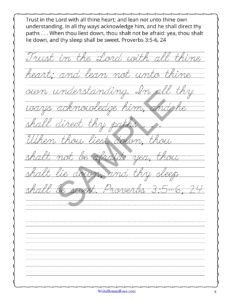 Copywork from the Book of Proverbs-Cursive | Made By Teachers