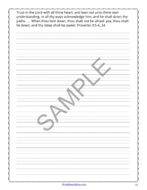 Copywork from the Book of Proverbs-Cursive | Made By Teachers