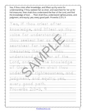 Copywork from the Book of Proverbs-Print | Made By Teachers