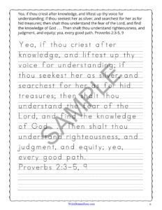 Copywork from the Book of Proverbs-Print | Made By Teachers
