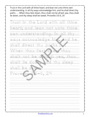 Copywork from the Book of Proverbs-Print | Made By Teachers