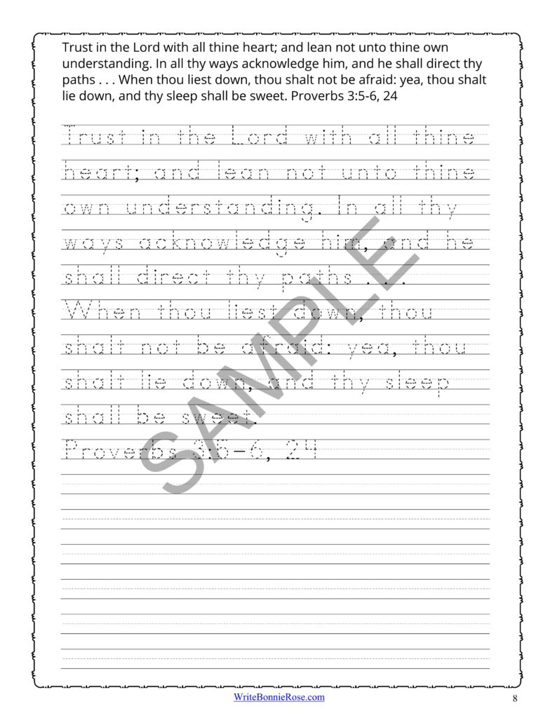 Copywork from the Book of Proverbs-Print | Made By Teachers