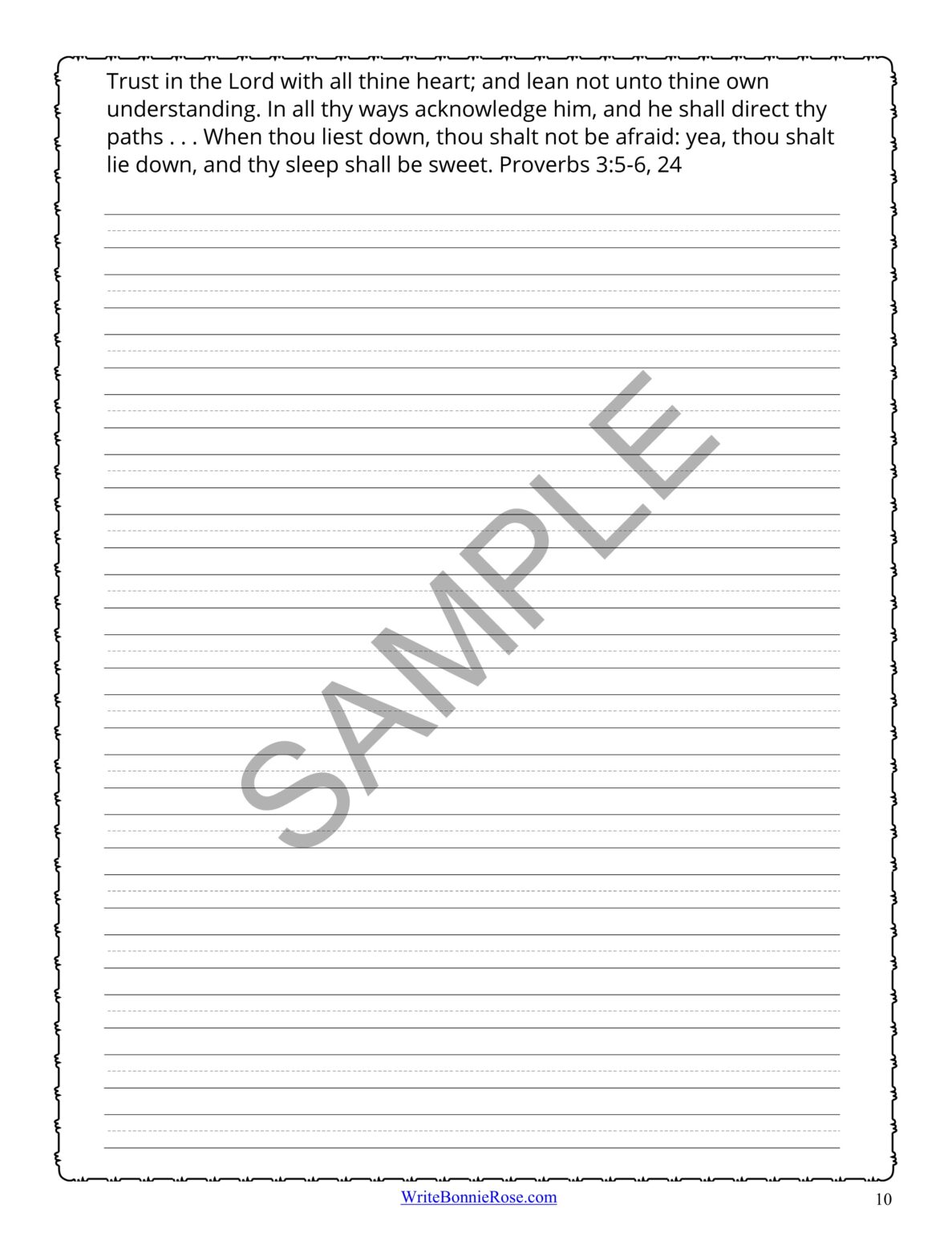 Copywork from the Book of Proverbs-Print | Made By Teachers