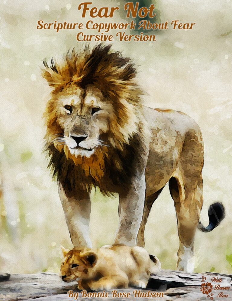 Fear Not: Scripture Verses About Fear-Cursive | Made By Teachers