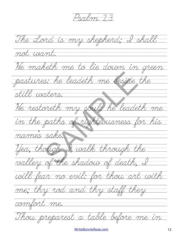 Fear Not: Scripture Verses About Fear-Cursive | Made By Teachers