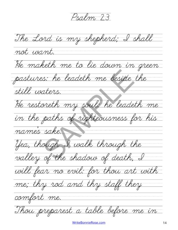 Fear Not: Scripture Verses About Fear-Cursive | Made By Teachers