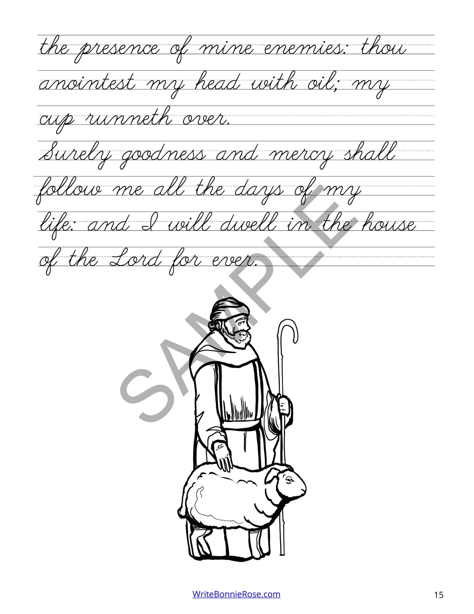 Fear Not: Scripture Verses About Fear-Cursive | Made By Teachers