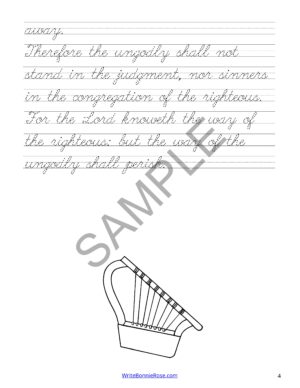 Copywork from the Book of Psalms, Vol. 1-Cursive Copywork | Made By ...