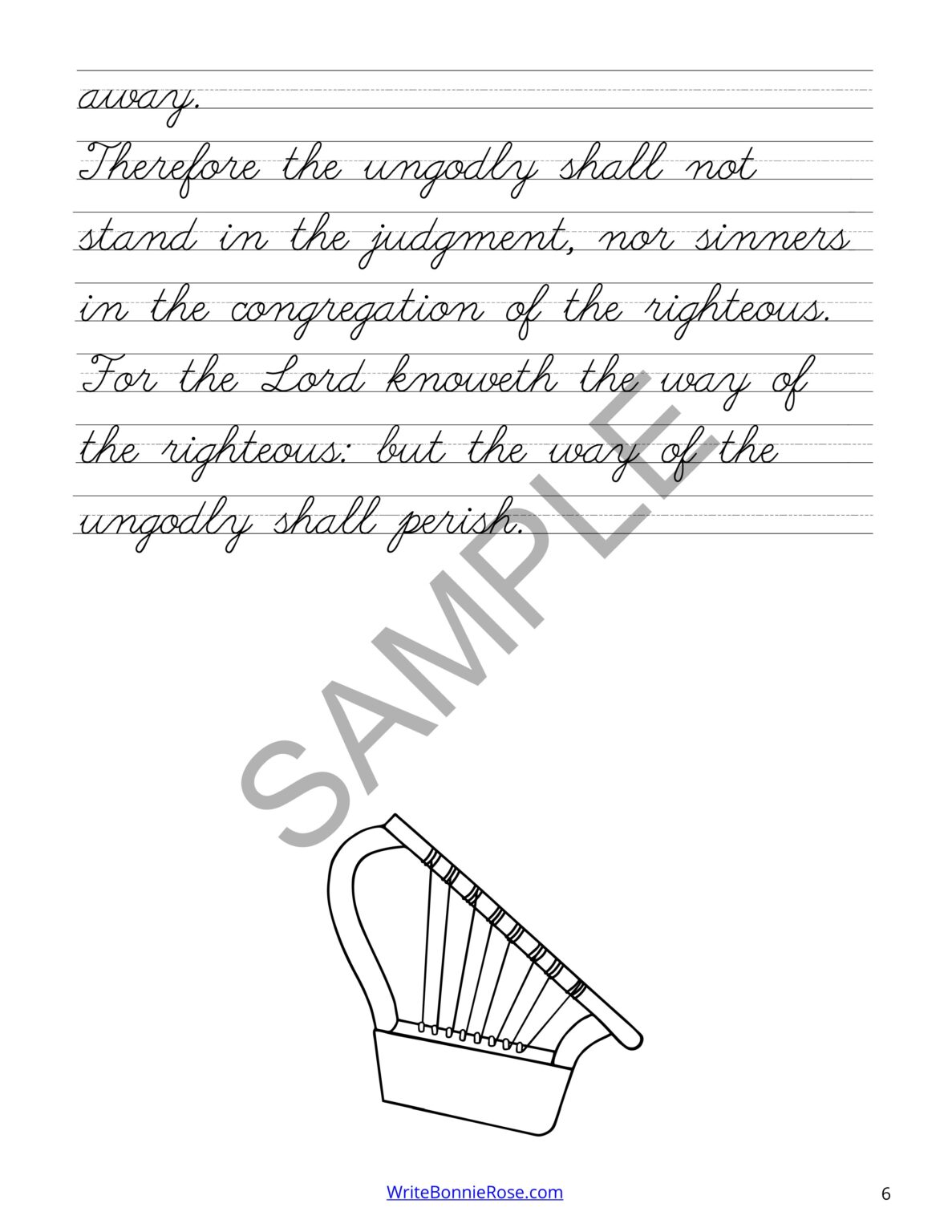 Copywork from the Book of Psalms, Vol. 1-Cursive Copywork | Made By ...
