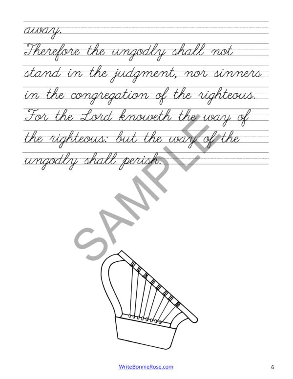 Copywork from the Book of Psalms, Vol. 1-Cursive Copywork | Made By ...