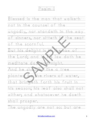 Copywork from the Book of Psalms, Vol. 1-Print Copywork | Made By Teachers