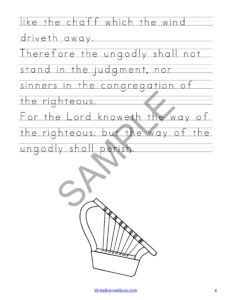 Copywork from the Book of Psalms, Vol. 1-Print Copywork | Made By Teachers