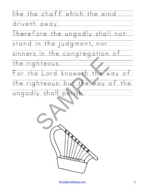 Copywork from the Book of Psalms, Vol. 1-Print Copywork | Made By Teachers