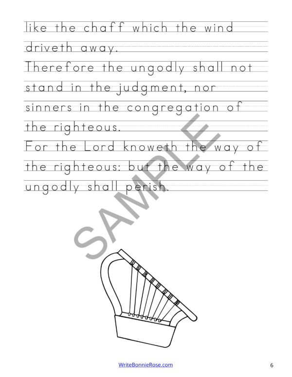 Copywork from the Book of Psalms, Vol. 1-Print Copywork | Made By Teachers