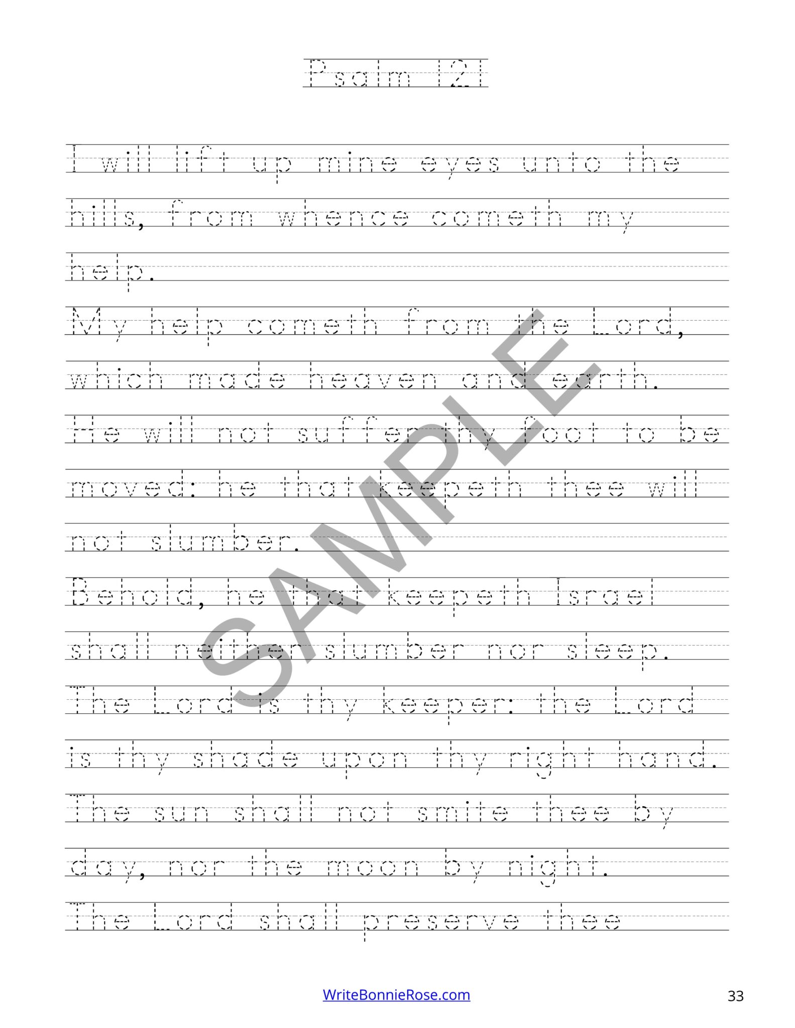 Copywork from the Book of Psalms, Vol. 2-Print Copywork | Made By Teachers