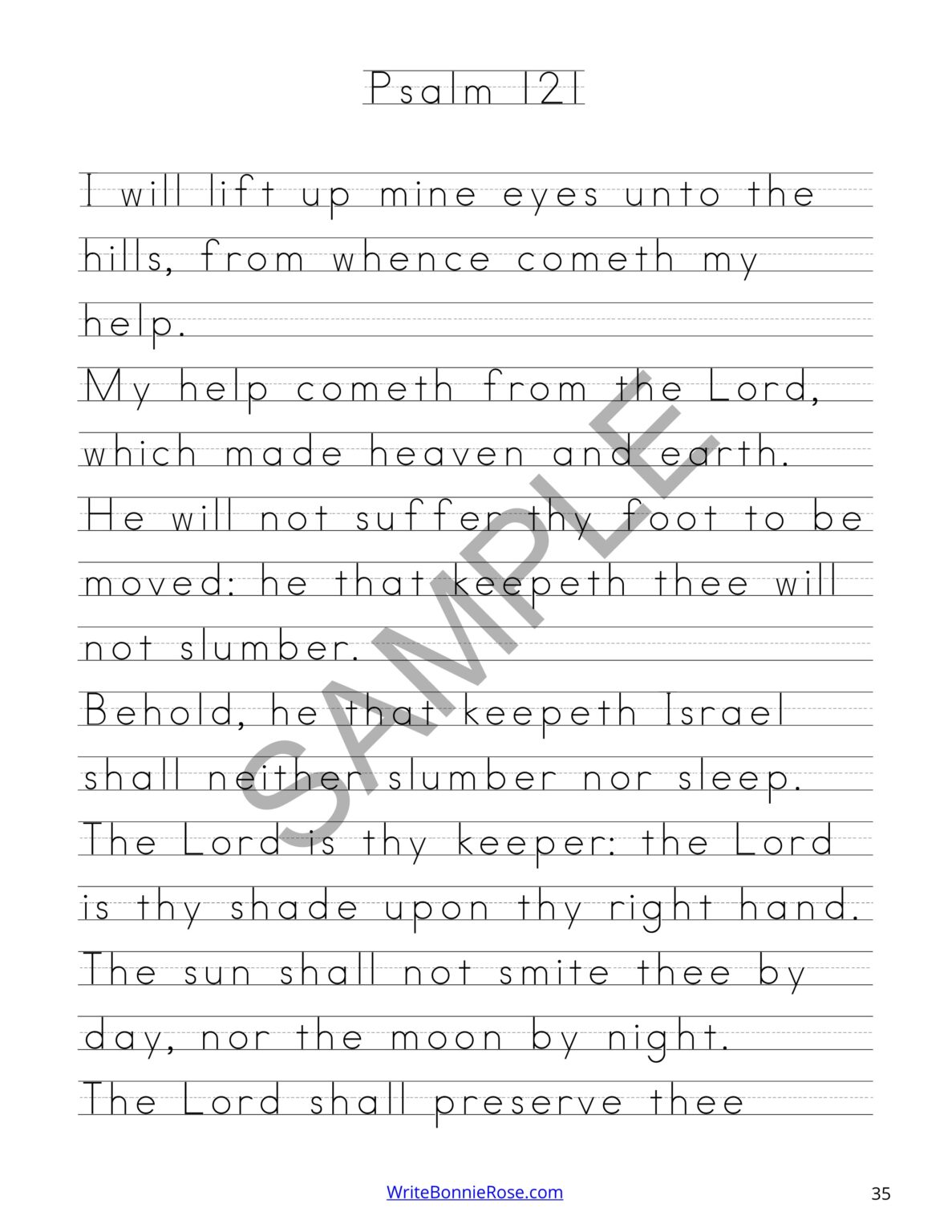 Copywork from the Book of Psalms, Vol. 2-Print Copywork | Made By Teachers