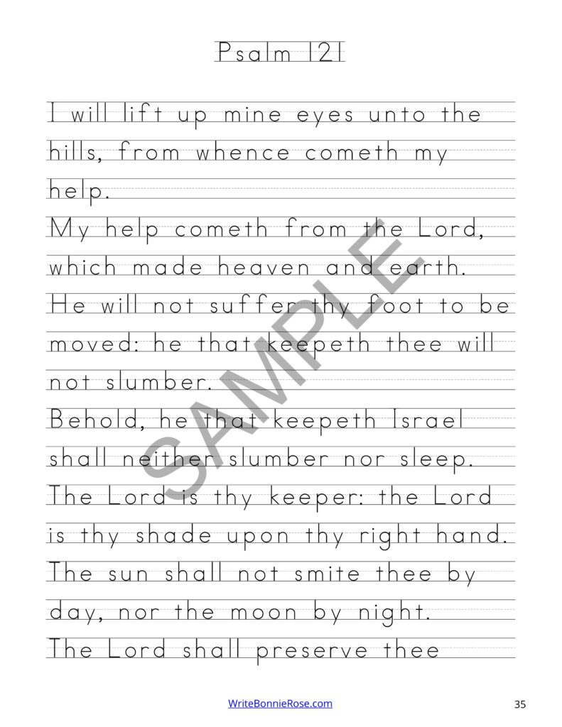 Copywork from the Book of Psalms, Vol. 2-Print Copywork | Made By Teachers