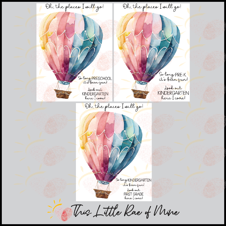 Oh the places I will go - Preschool - Prek - Kindergarten - graduation ...