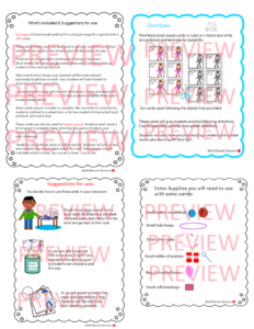 Brain Break Task Cards With Exercises And Activities | Made By Teachers