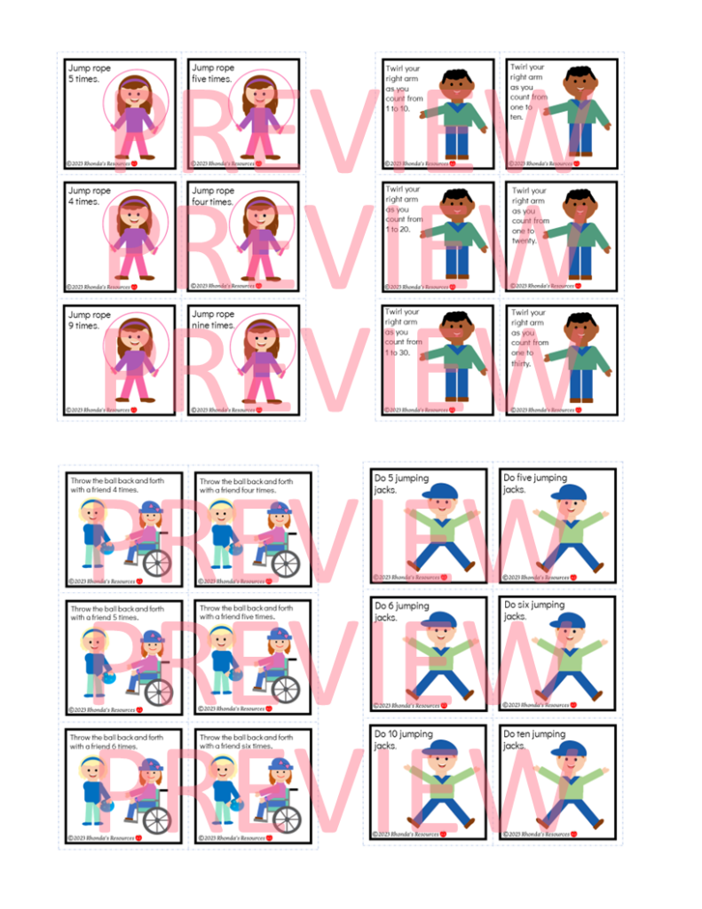 Brain Break Task Cards With Exercises And Activities | Made By Teachers