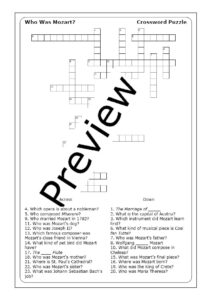 Yona Zeldis McDonough "Who Was Wolfgang Amadeus Mozart?" worksheets ...