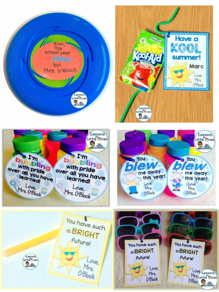 End of the Year Gift Tags & Student Gift Ideas, Editable 26 Designs ...