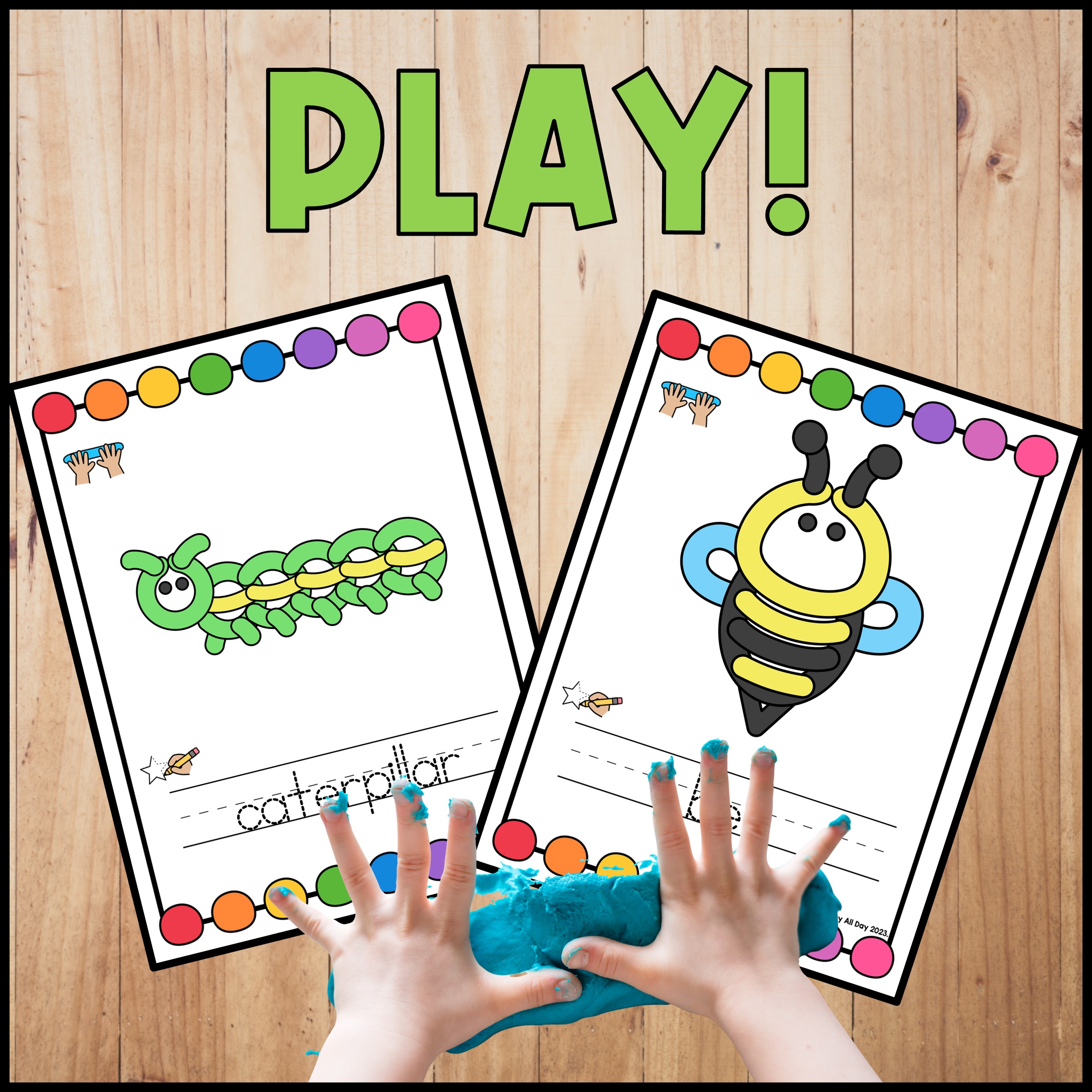 Spring Play Dough Mats | Spring Activities for Fine Motor | Made By ...