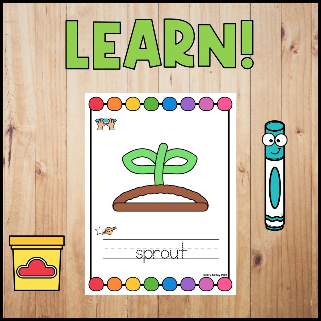 Spring Play Dough Mats | Spring Activities for Fine Motor | Made By ...