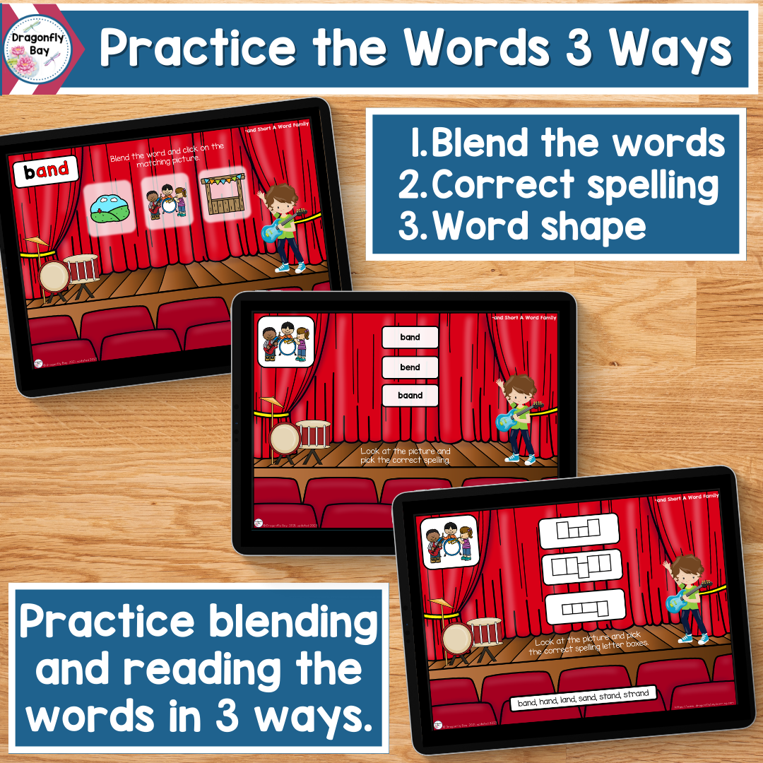 and Short A Word Family Phonics Digital Game for PowerPoint™ Google ...
