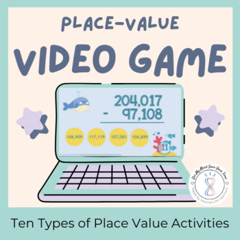 Place Value Review Worksheet and Video Game Sampler | Made By Teachers