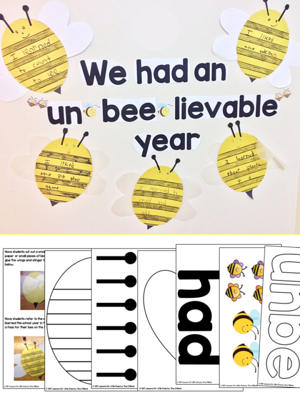 End of the Year Bulletin Board Crafts Writing Prompts Bundle 9 Craft ...