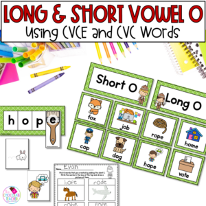 CVCE CVC Words with Long and Short O Vowels - Phonics Worksheets | Made ...