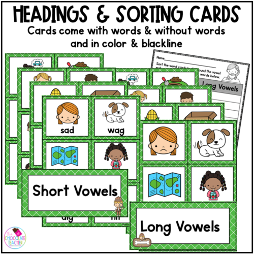 CVCE CVC Words with Long and Short Mixed Vowels - Phonics Worksheets ...