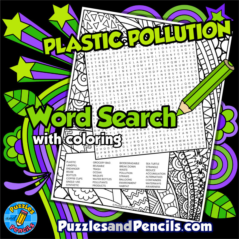 Summer Vacation Word Search Puzzle with Coloring | Summer Wordsearch ...