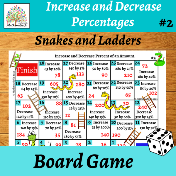 Solving Two - Steps Linear Equations Snakes and Ladders Dice Game #5 ...