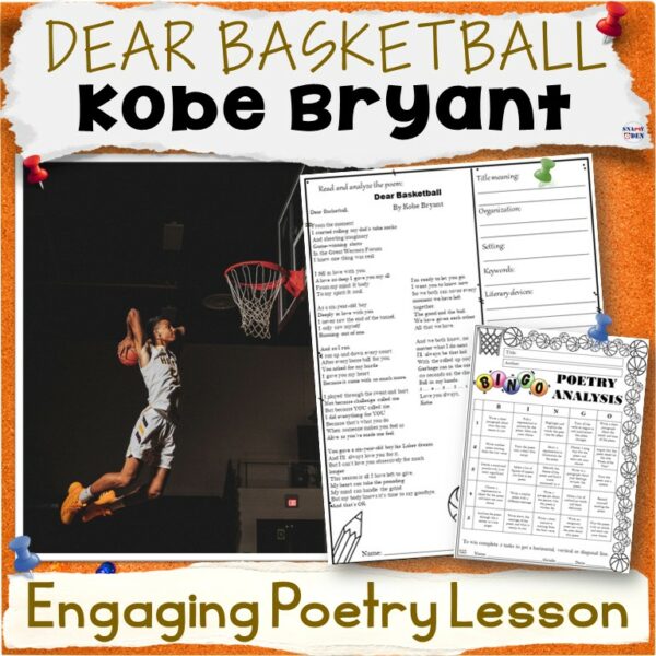 Poetry Lesson - Dear Basketball by Kobe Bryant - Print and Digital ...