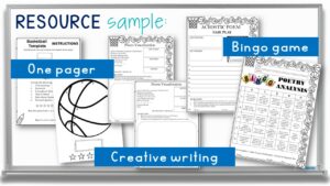 Poetry Lesson - Dear Basketball by Kobe Bryant - Print and Digital ...