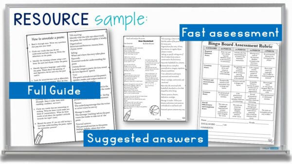 Poetry Lesson - Dear Basketball by Kobe Bryant - Print and Digital ...