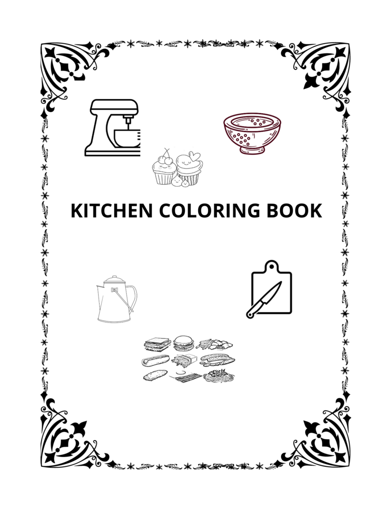THE KITCHEN COLORING BOOK | Made By Teachers
