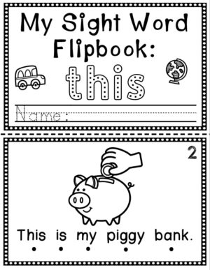 Sight Word Flip Book (Flipbook) - THIS | Made By Teachers