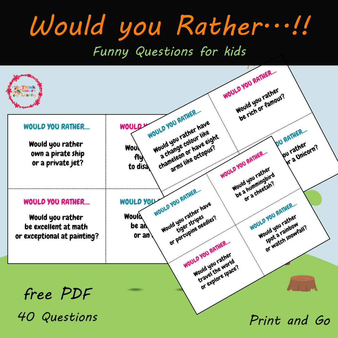 Would You Rather For Kids - Hilarious, Silly, and Challenging Question ...