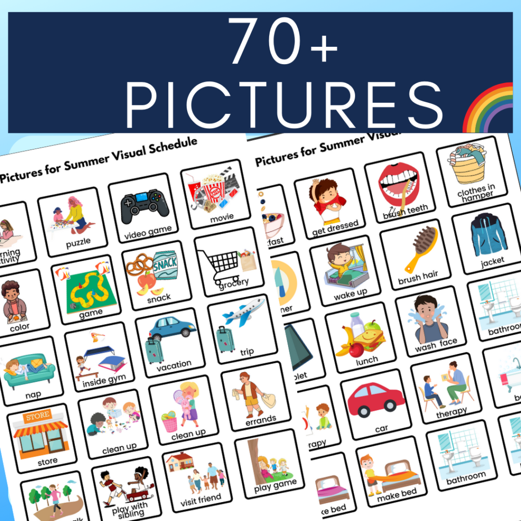 Summer Visual Schedule Ideal for Sending Home on Summer Break | Made By ...